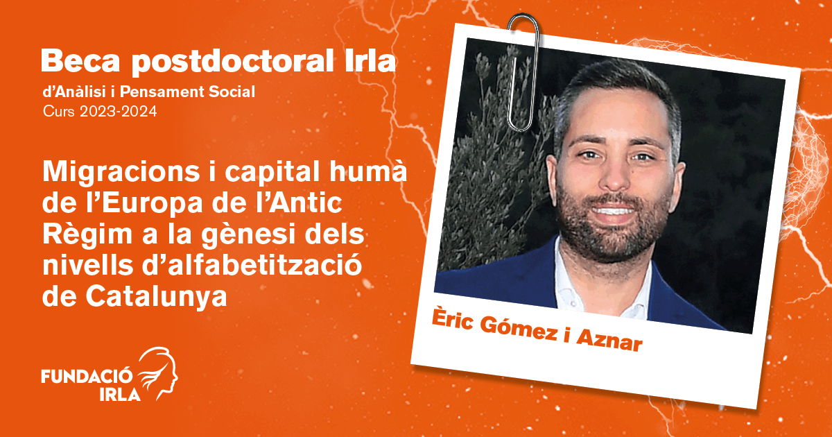 Èric Gómez i Aznar guanya la Beca Postdoctoral Irla 2023-2024 ...